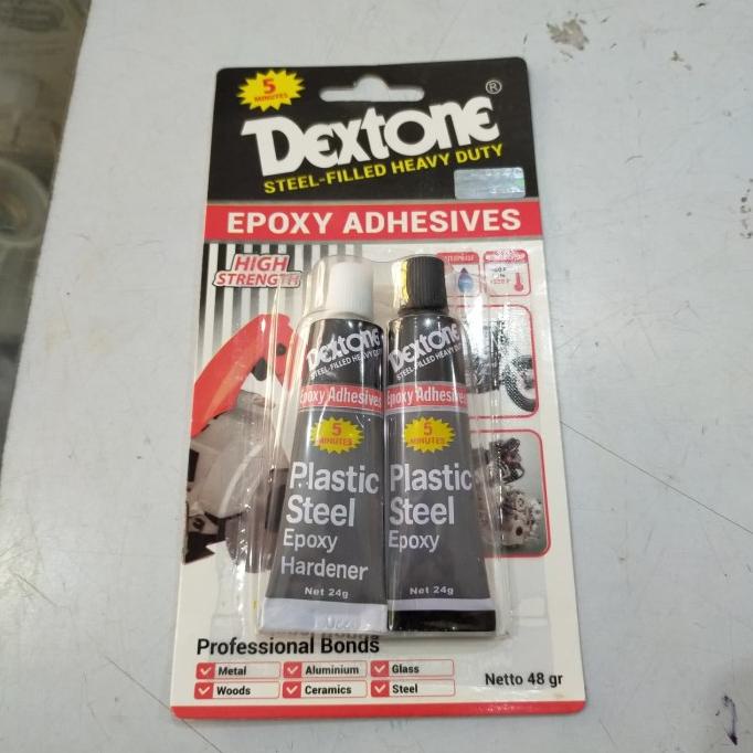 Jual Open DS] Lem epoxy dextone 5 min. plastic steel epoxy adhesive ...