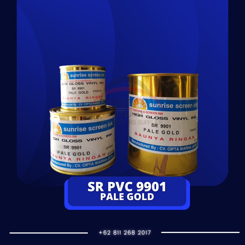 Jual SUNRISE SR PVC 9901 PALE GOLD 1KG - TINTA SABLON PLASTIK | Shopee ...
