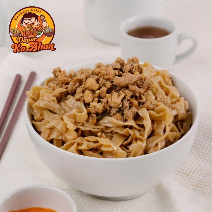 Jual Bakmi / Bakmie / Mie Lebar Babi Frozen Dapur Ko Ahan (2 porsi ...