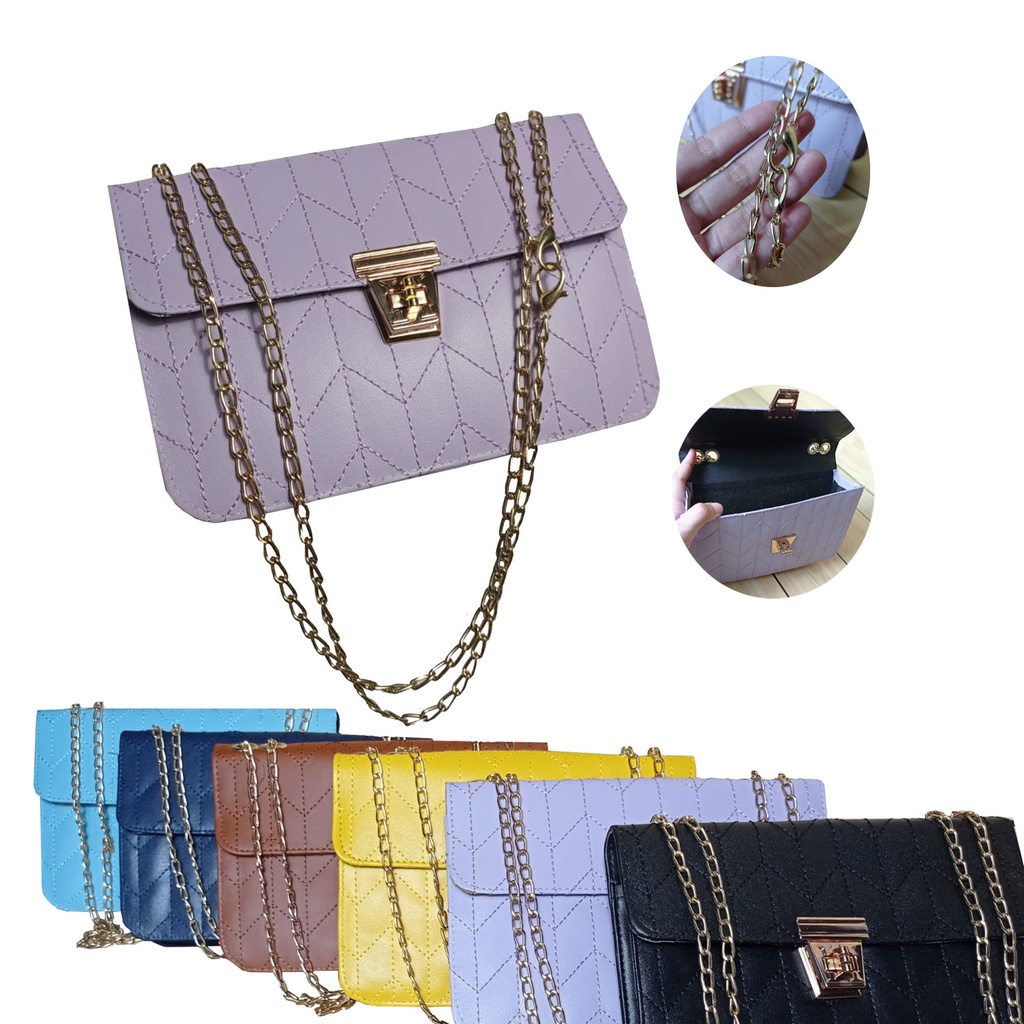 Jual A-ZAHRA 121 TAS BORDIR MURAH / TAS SLEMPANG TALI RANTAI / TAS ...