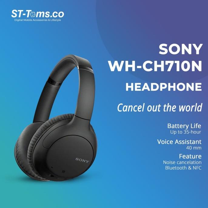 Jual Sony WH-CH710N / WH CH710N / WH CH710 N Noise-Canceling Headphone ...
