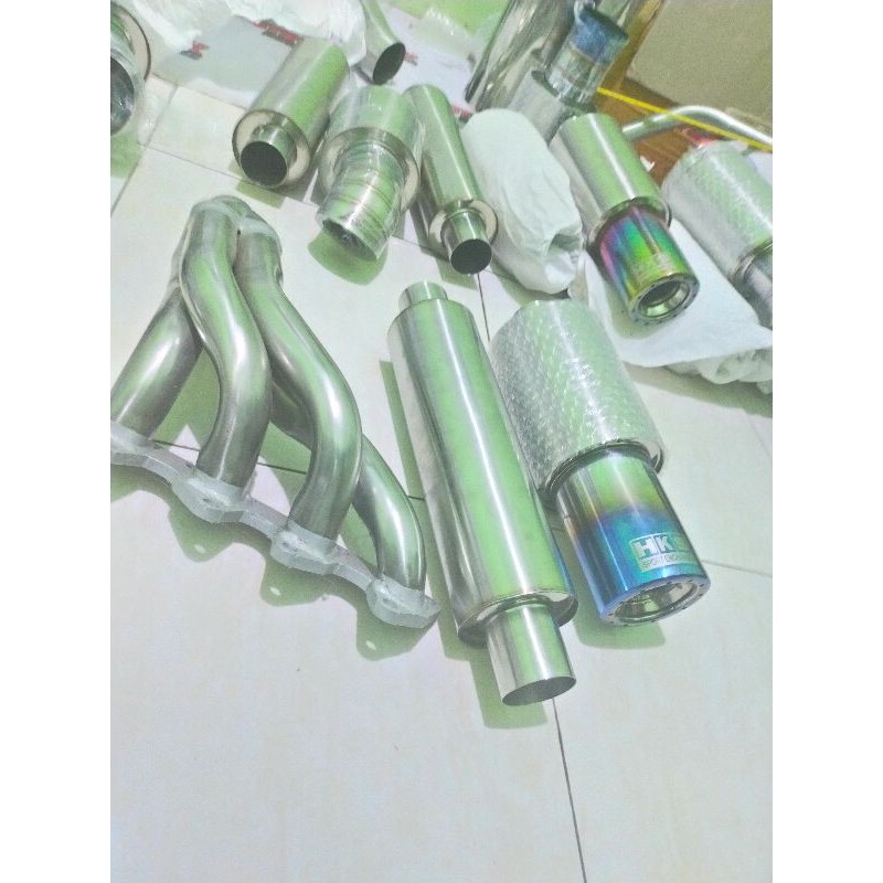 Jual fullset knalpot Daihatsu Feroza header 41 Muffler HKS Gronel dan ...