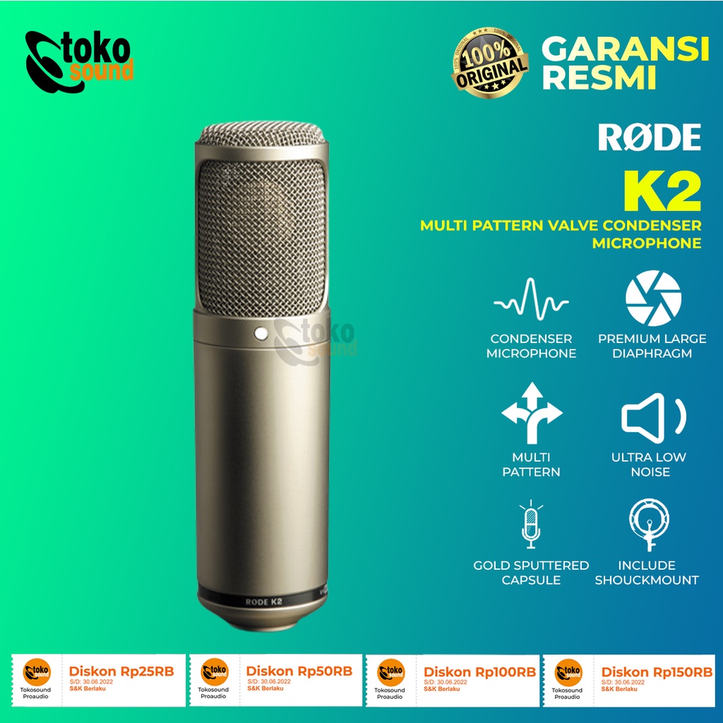 Jual Rode K2 Multi-Pattern Valve Condenser Microphone | Shopee Indonesia