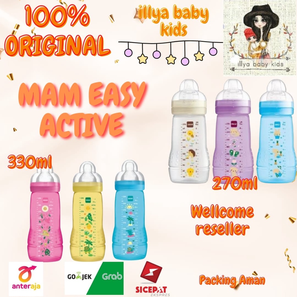Jual MAM Easy Active 270ml dan 330ml / Botol Susu MAM Easy Active ...