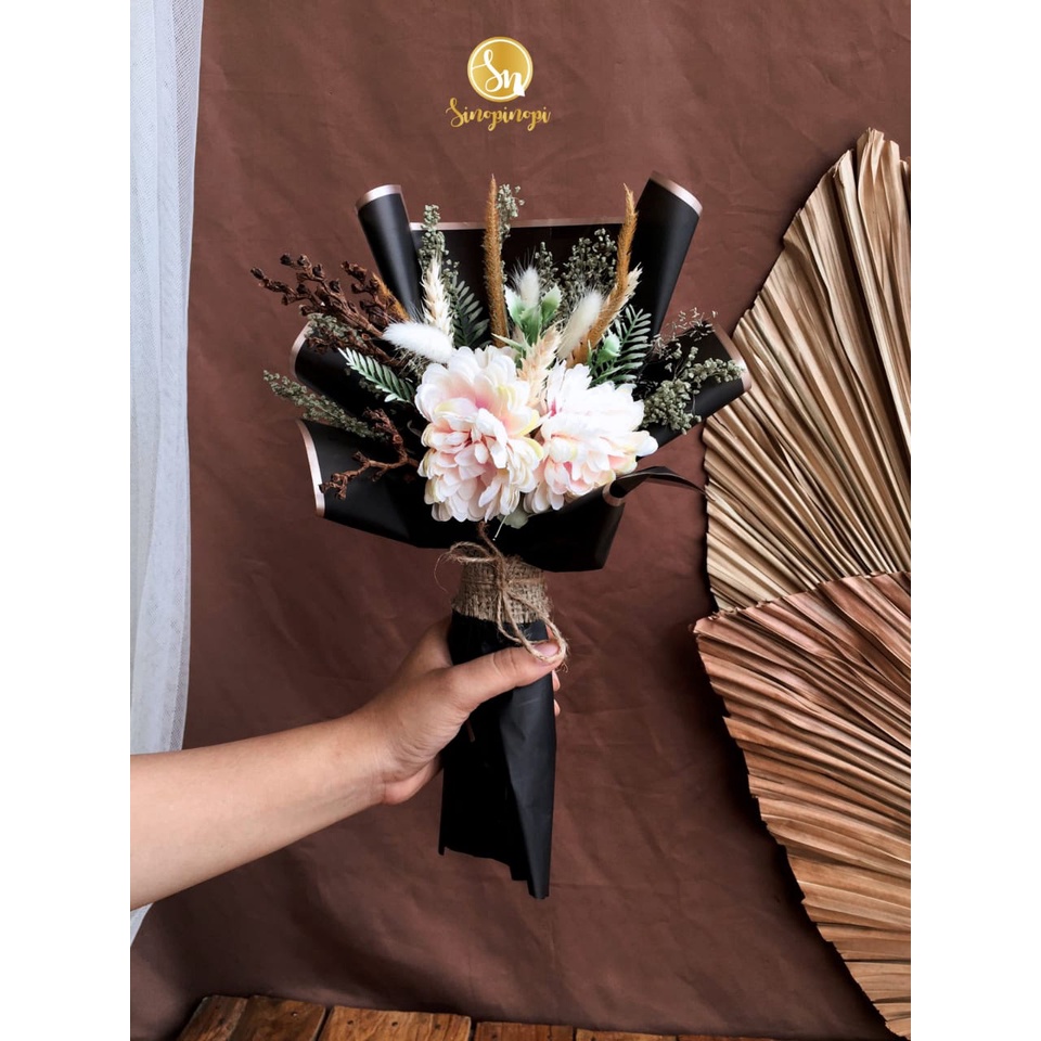 Jual BUCKET DRIED FLOWER RUSTIC WARNA | RANGKAIAN BUNGA DEKORASI HIAS ...