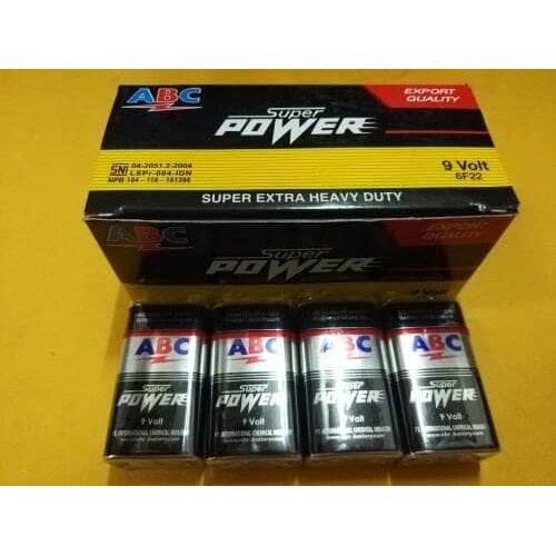 Jual Baterai/Battery/Batere ABC Super Power 9 Volt - Nusa | Shopee ...