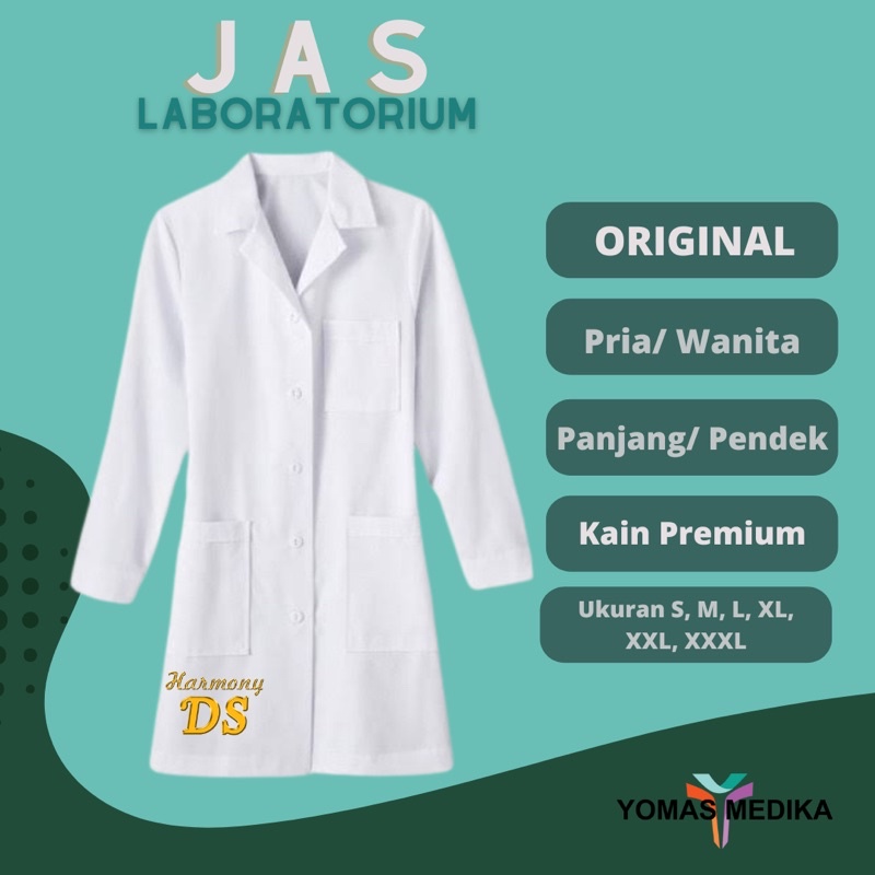 Jual BAJU JAS LABORATORIUM LAB BISA BORDIR | Shopee Indonesia
