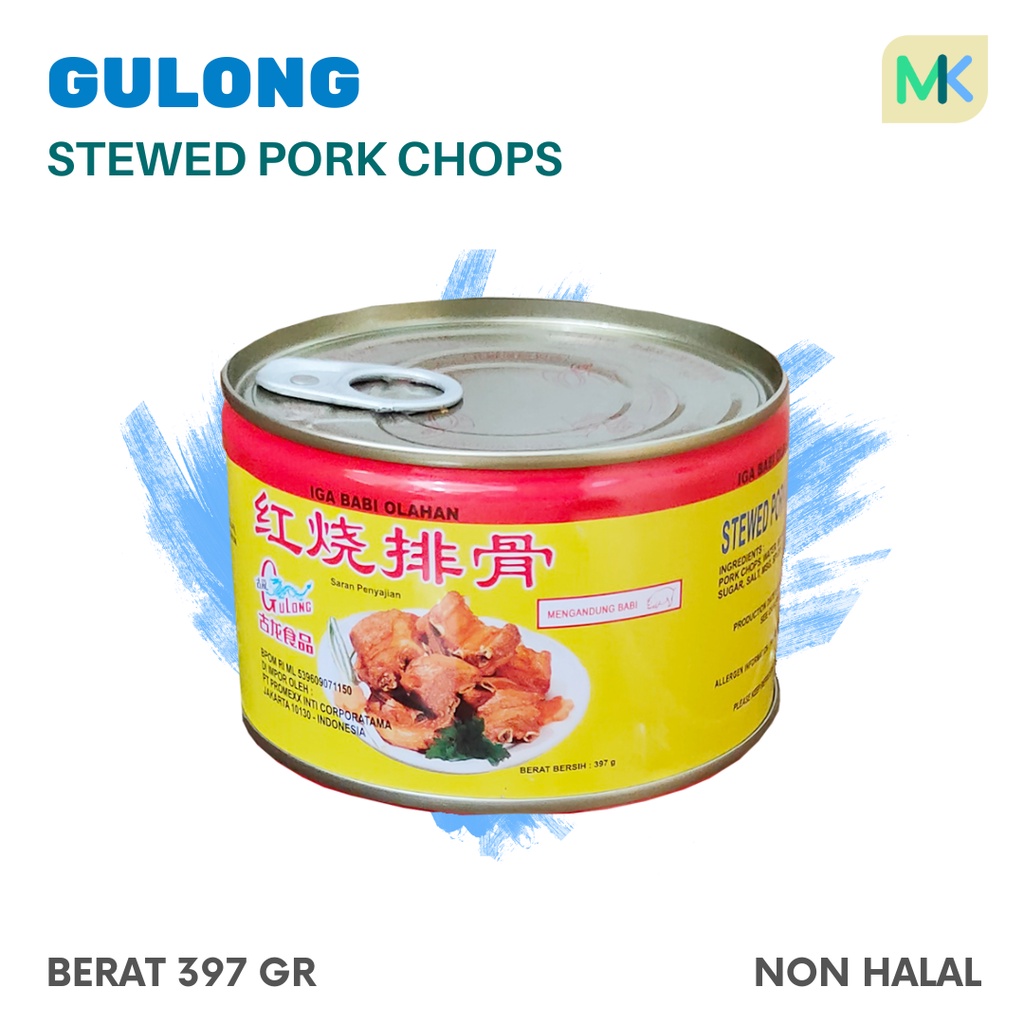 Jual GULONG STEWED PORK CHOPS - DAGING BAIKUT IGA BABI KALENG 397 GR ...