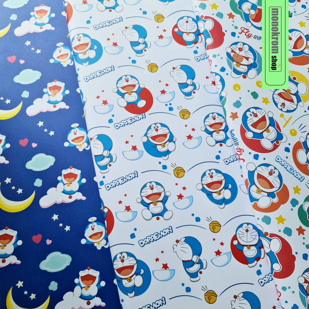 Jual Kertas Kado Sansan Wawa Kids Motif Kartun Doraemon - Wrapping ...