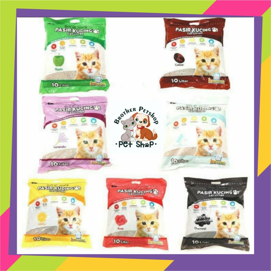 Jual Pasir Kawan 10 Litter Pasir Kucing Wangi Gumpal GOJEK | Shopee ...