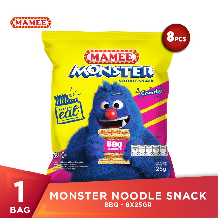 Jual Mamee Monster BBQ Flavour/ Noodle Barbekue 200G | Shopee Indonesia