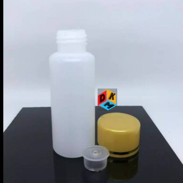 Jual Botol yadle 60 ml natural tutup gold list gold | Shopee Indonesia