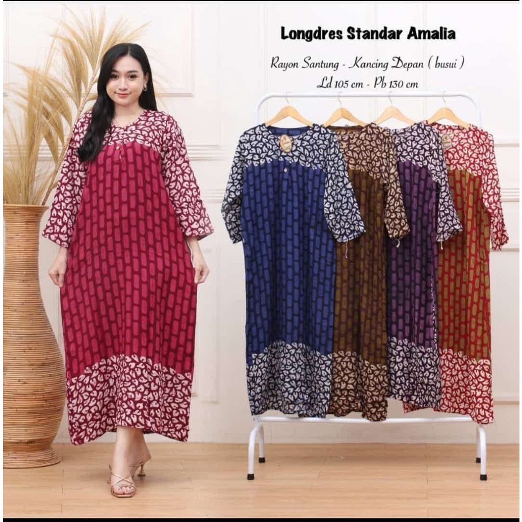 Jual DASTER LONGDRESS MOTIF CAMELA BALONKU AMALIA BITA BATIK CANTIK ...