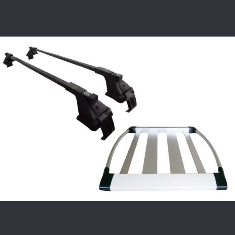 Jual Paket Rack mobil Livina Roof rack platinum/& kaki Rack montana ...