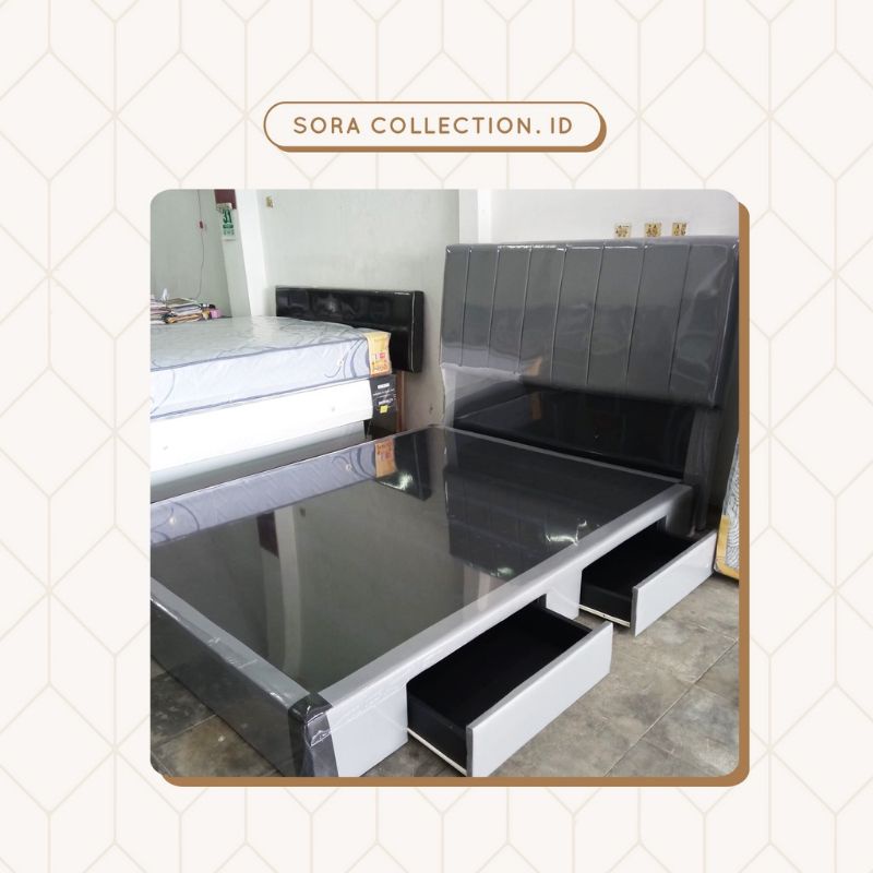 Jual Divan Springbed ( TANPA SANDARAN ) + 2 Laci Storage - Rangka ...