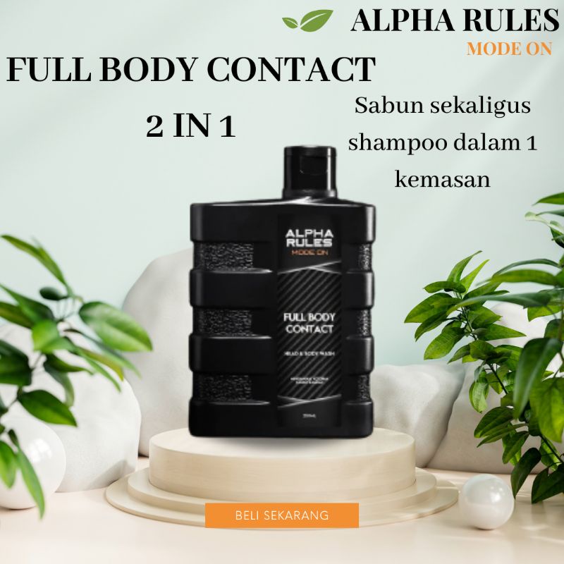 Jual Alpha rules full body contact sabun mandi shampoo cair perawatan ...