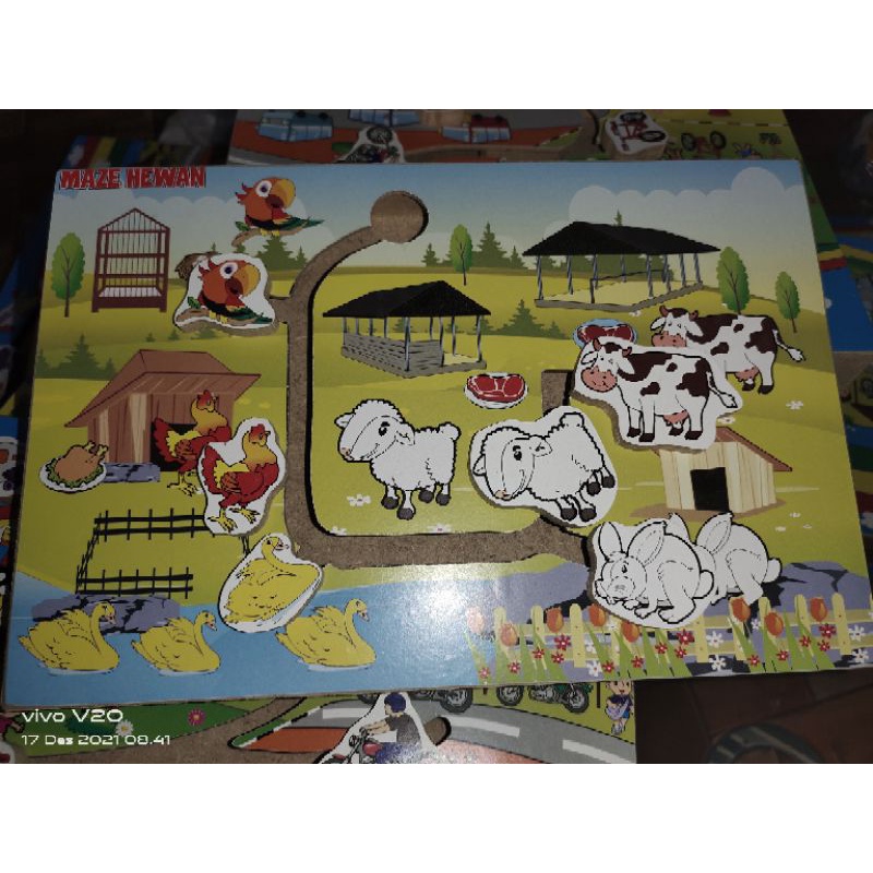 Jual maze binatang,profesi,buah,transportasi | Shopee Indonesia