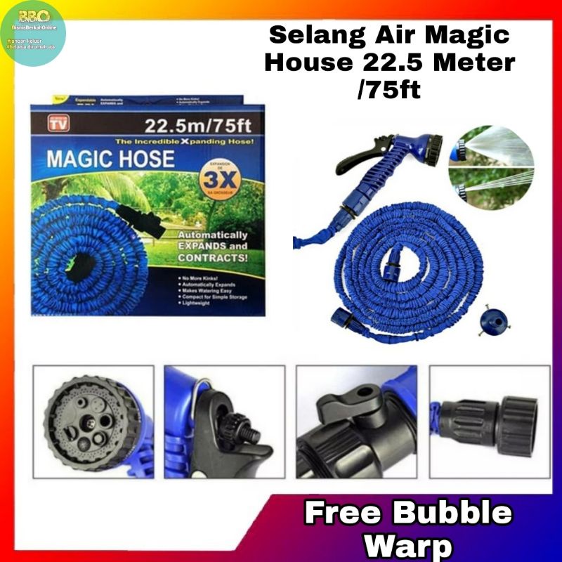 Jual Selang Magic Hose 22.5m 75ft Semprotan Air Gun Sprayer 22,5 Meter ...