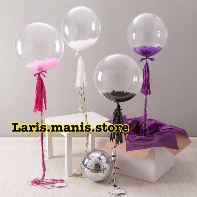 Jual Balon bening pvc - balon transparan jumbo - balon dekorasi - balon ...
