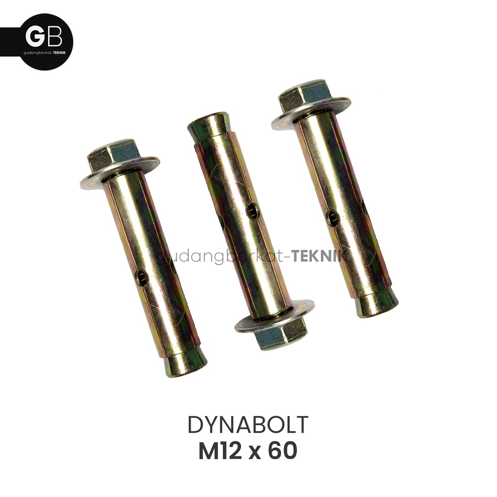 Jual Dynabolt M12 x 60 / Baut Dinabolt M12 x 60mm / Anchor Bolt M12 ...