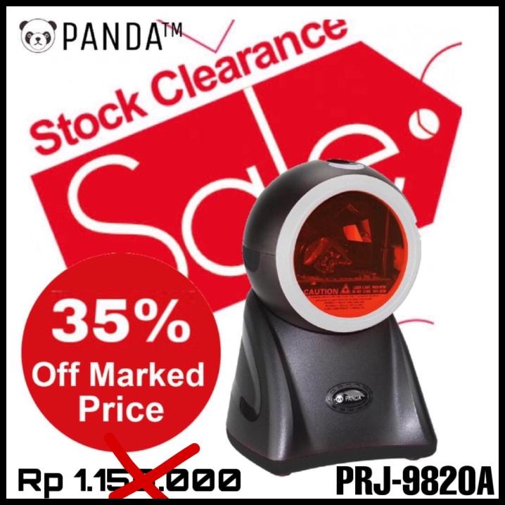 Jual Omni Directional 1D Panda Prj-9820 Laser Barcode Scanner Duduk Usb ...