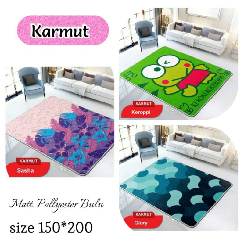 Jual KARPET SELIMUT KINTAKUN DELUXE MOTIF SASHA DLL SUPERMURAH | Shopee Indonesia