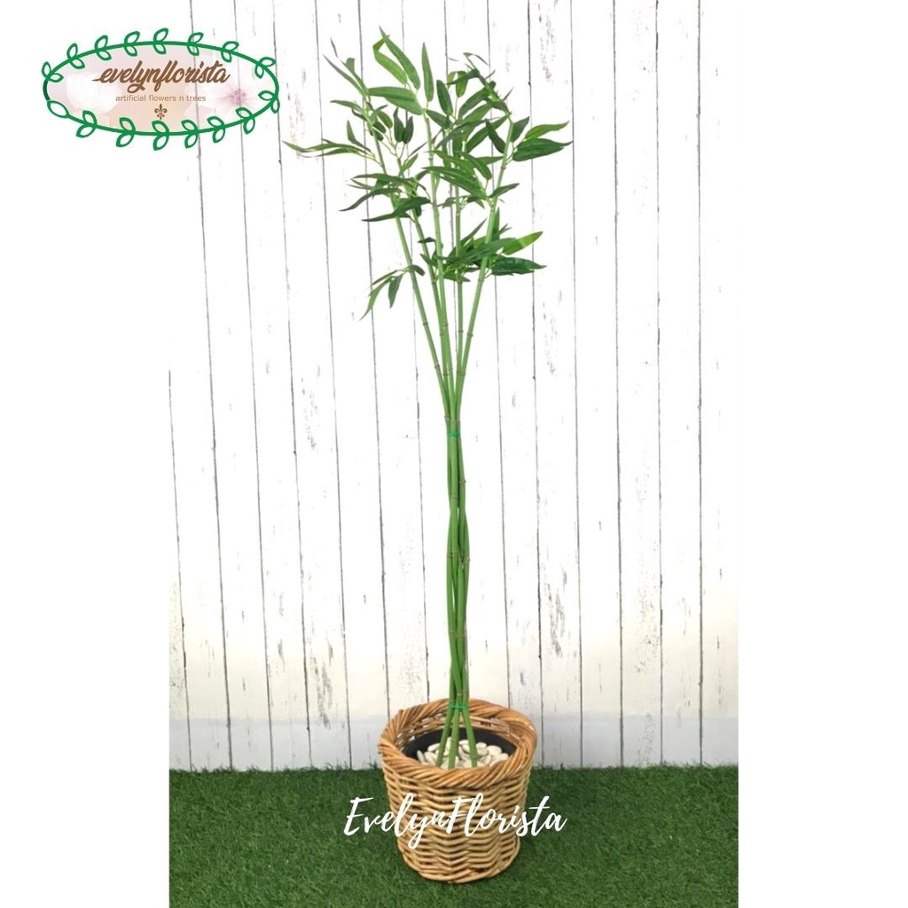 Jual Pohon Daun Bambu Air Bamboo Jepang Latex Artificial Pot Dasar ...