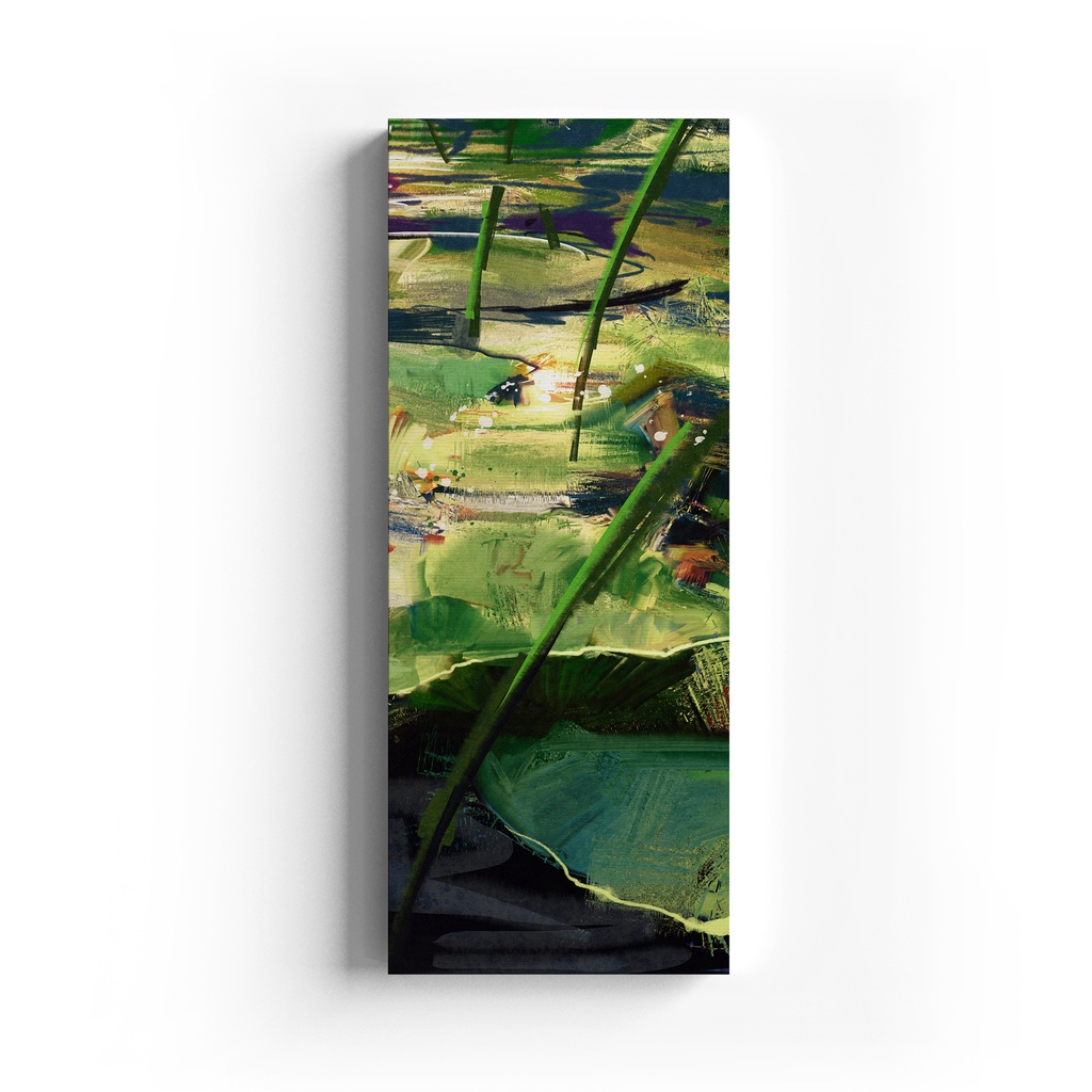 Jual Lukisan Panel Kanvas Printing Tema Lilypad Aestethic Wall ...