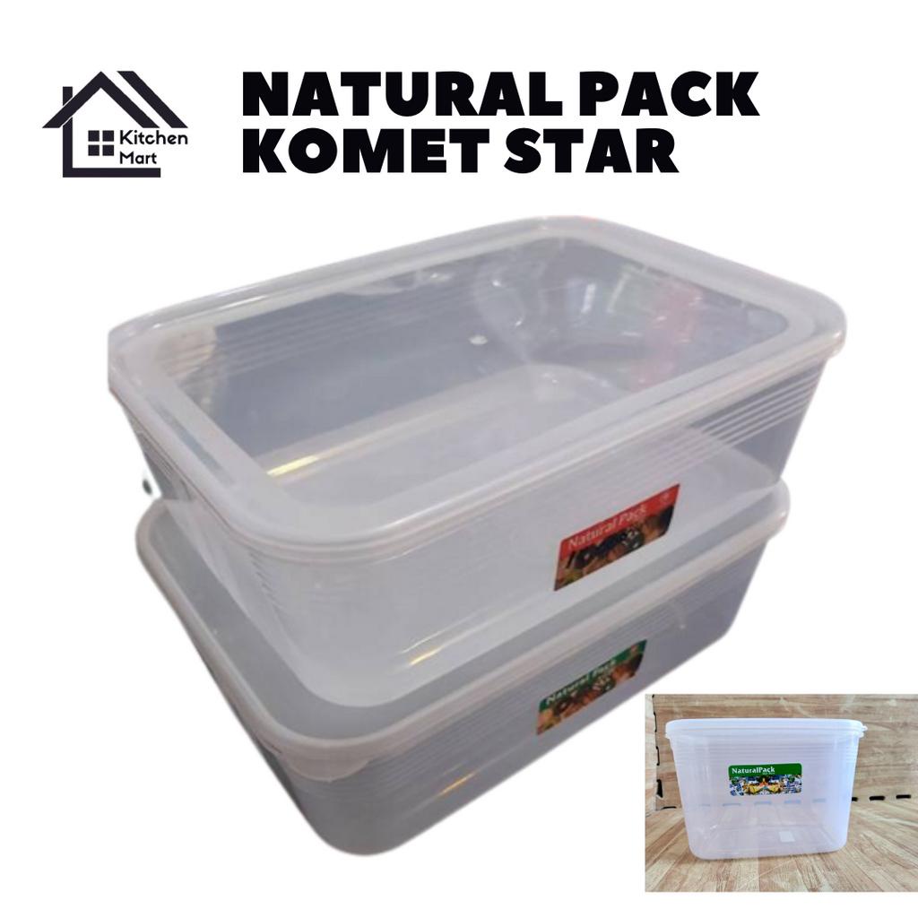 Jual Komet Star Natural Pack 3500 ML Kitchen Seal Ware Sealware Kotak Makan Transparant | Shopee ...