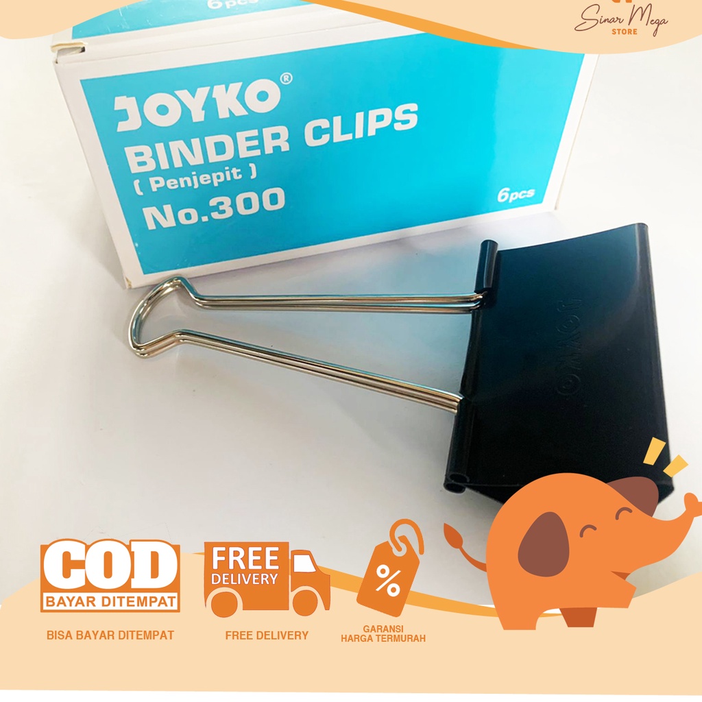 Jual Joyko Binder Clip Penjepit Kerja 300 / Clip Penjepit Kerja Besar ...