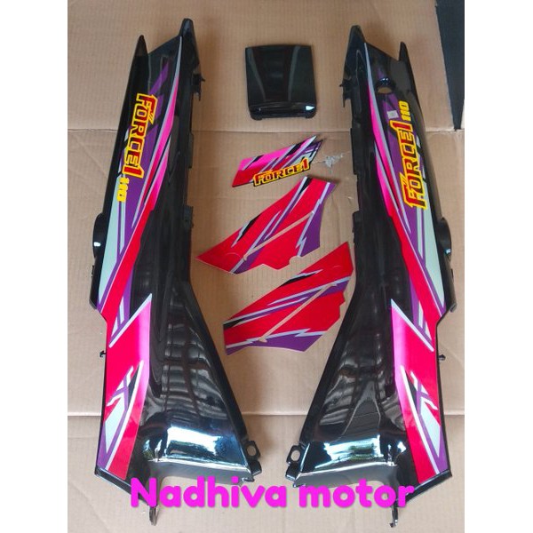 Jual cover body poswan force1 force 1 tua lengkap stiker | Shopee Indonesia
