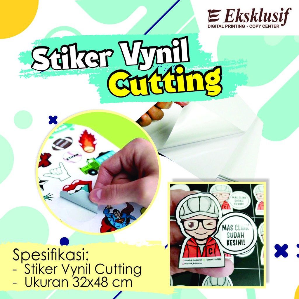 Jual STIKER VINYL CUTTING / STIKER CUSTOM CUTTING BULAT | Shopee Indonesia