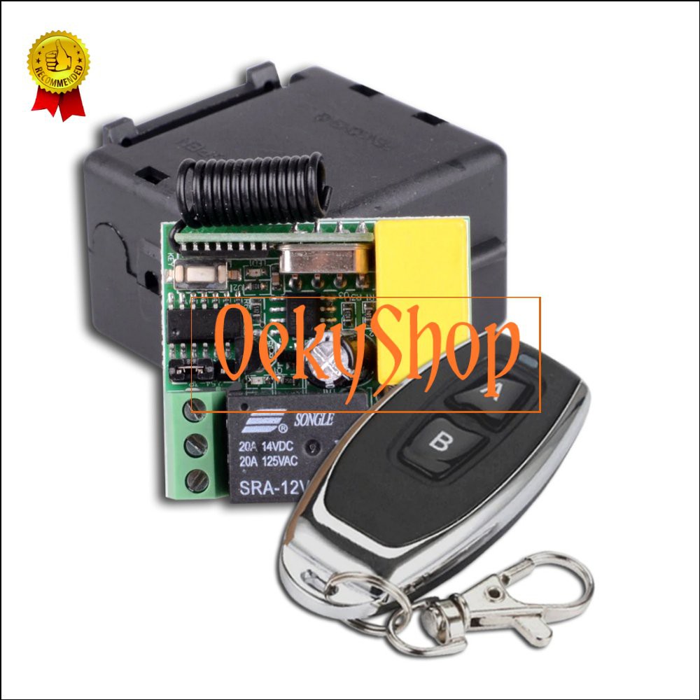 Jual Wireles Remote Control Pagar Garasi 1CH 433MHz 220 VAC lop3018 ...