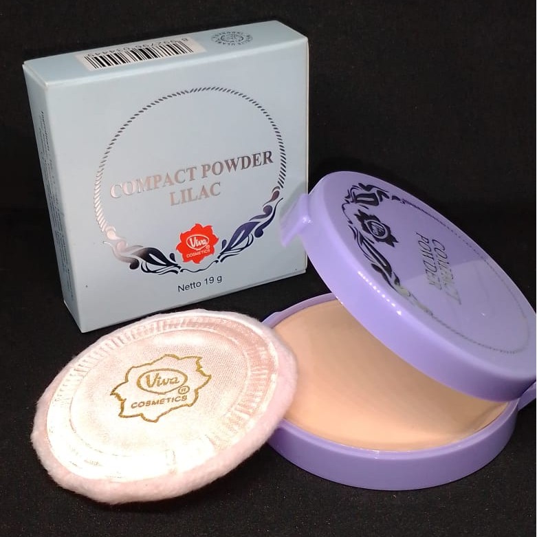 Jual Compact Powder Lilac/Bedak viva kemasan ungu/viva ungu/bedak viva ...