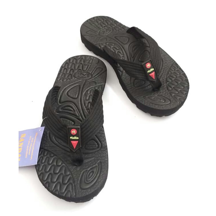 Jual Baselo Sandal Jepit Original Rafila Hitam Polos | Shopee Indonesia