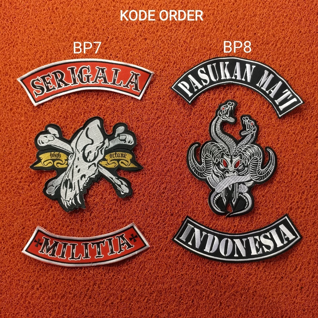 Jual Backpatch Back patch emblem punggung bordir besar jumbo Serigala dan Pasukan Mati | Shopee ...