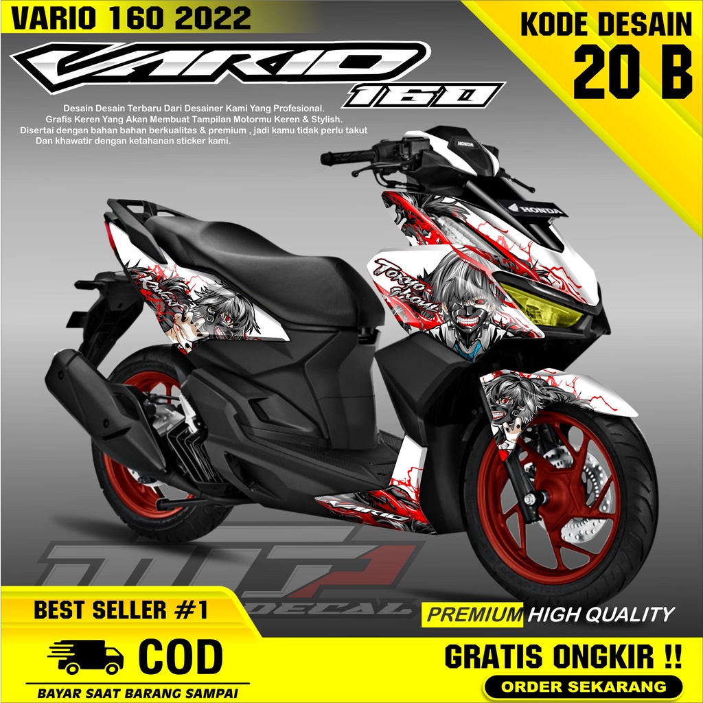 Jual (PALING DICARI) Decal Sticker Vario 160 full body - Dekal Stiker ...