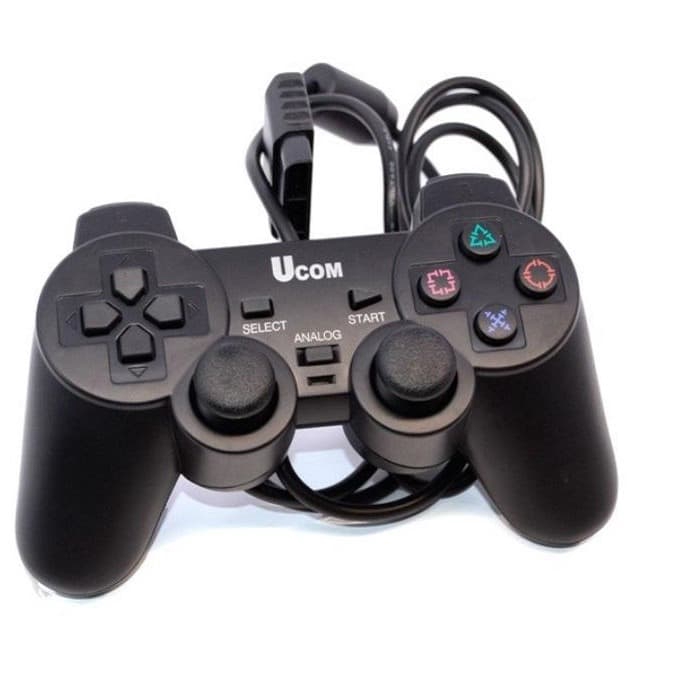 Jual Joystick Gamepad Ucom 704 dual shock Hitam Joy Stick USB PC ...