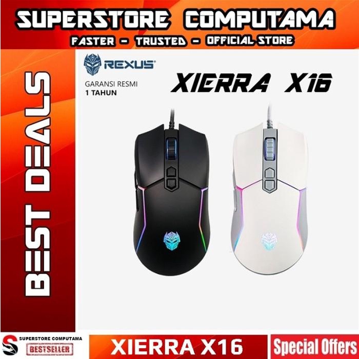 Jual Rexus Xierra X16 - Rgb Gaming Mouse New | Shopee Indonesia