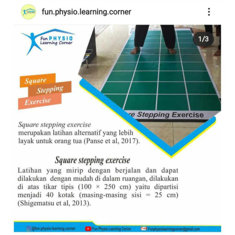 Jual Karpet Keseimbangan Dinamis Lansia / SQUARE Stepping exercises | Shopee Indonesia