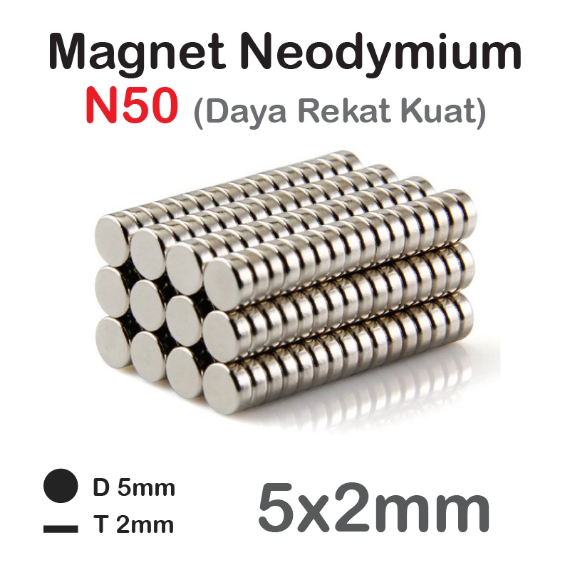 Jual Magnet Neodymium N50 5x2mm Strong Magnet Untuk Frame | Shopee ...