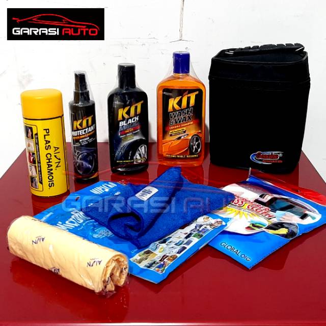 Jual Promo Paket Perawatan Mobil Shampo /Semir Ban /Lap Kanebo AION ...