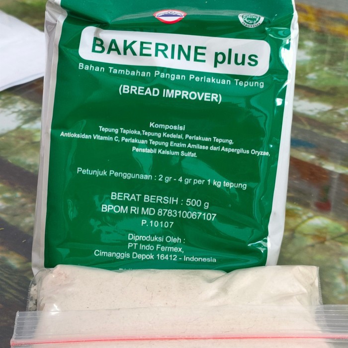 Jual Bakerine Plus Pelembut Pengembang Roti Kue Cake Donat Repack 100gr ...