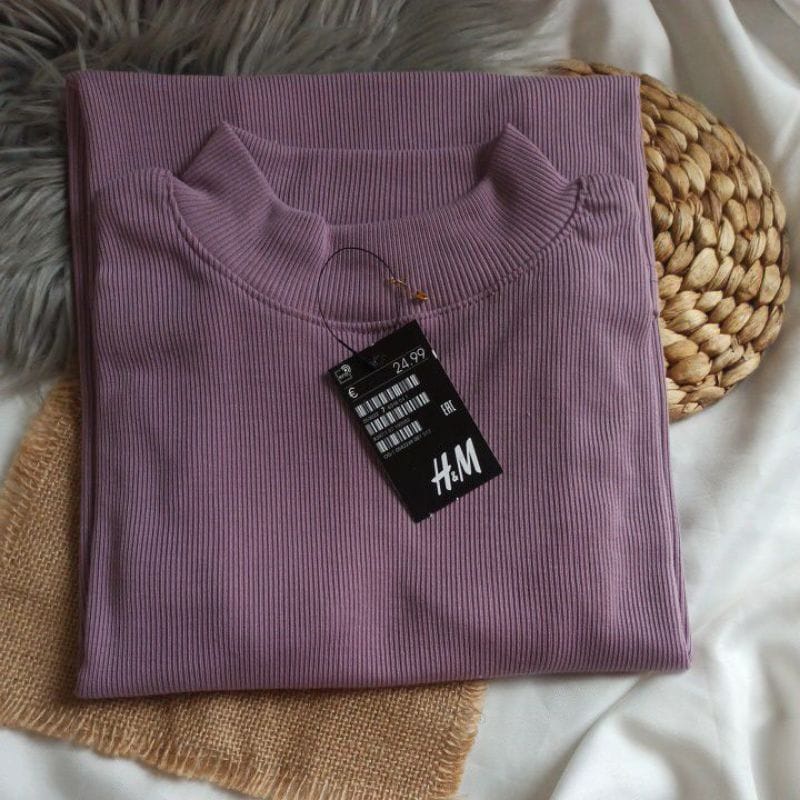 Jual Kaos Turtle neck Premium Lengan Pendek Wanita / Kaos Rib Polos ... Jual Kaos Turtle neck Premium Lengan Pendek Wanita / Kaos Rib Polos ...
