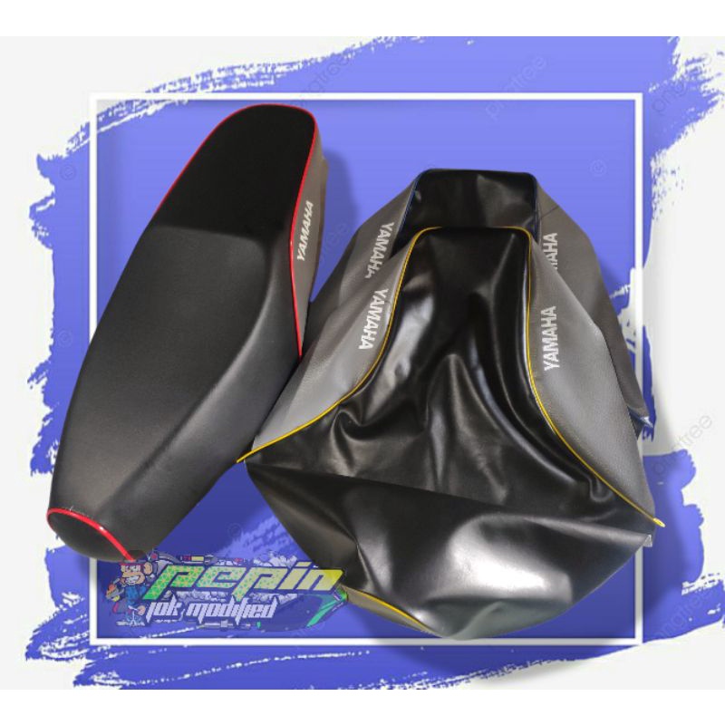 Jual kulit Jok #Yamaha #Mio Sporti Model Lis Warna | Shopee Indonesia