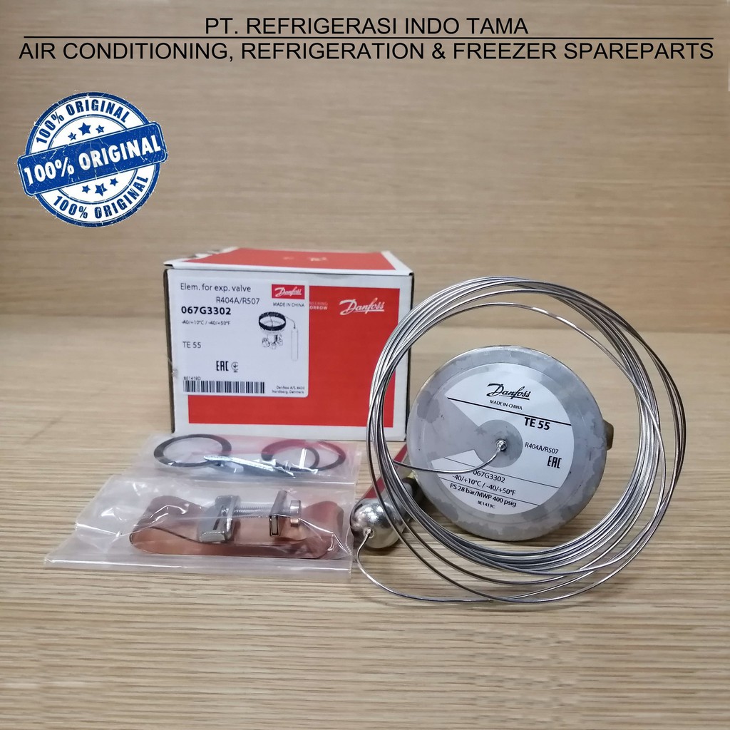 Jual R404A / R507 TES 55 / TE 55 - 067G3302 Expansion Valve DANFOSS ...