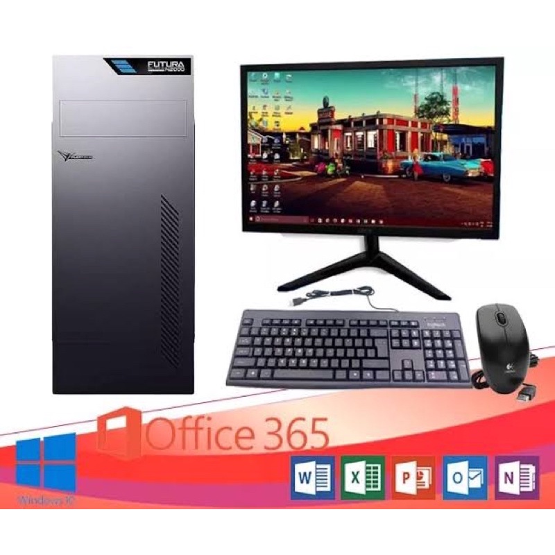 Jual pc komputer/computer rakitan core I5 8gb 256gb ssd kantor/umum ...