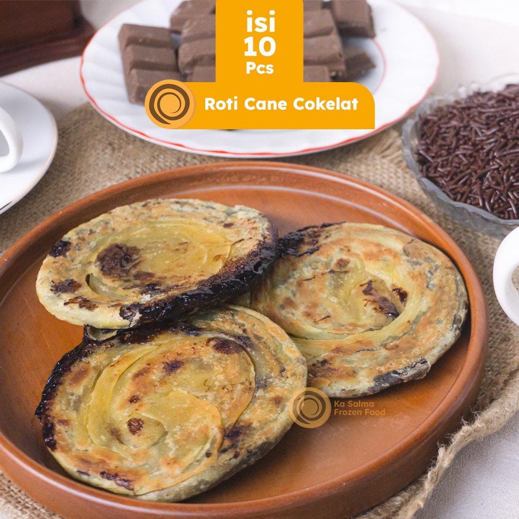 Jual [toko Baru] Roti Cane Coklat Isi 10 Pcs Roti Canai Roti Maryam