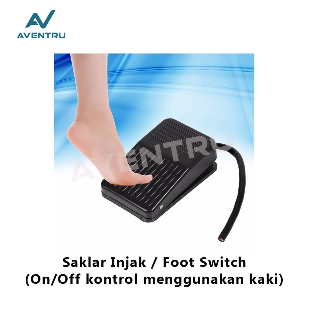 Jual FS-1 Foot Switch Pedal Kaki Footswitch AC 220V - 380V 10A 1NO 1NC ...