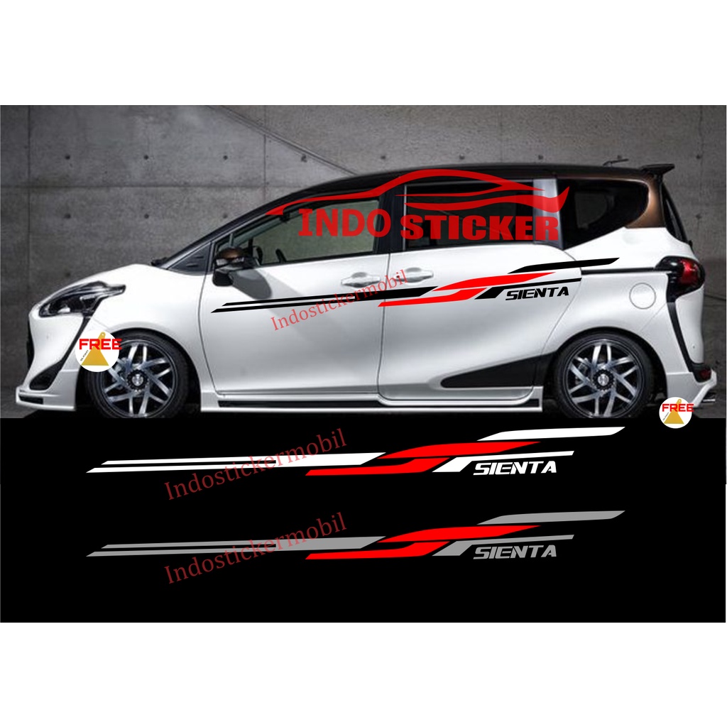 Jual STICKER STIKER MOBIL SIENTA STIKER LIST STRIPE MOBIL TOYOTA SIENTA ...